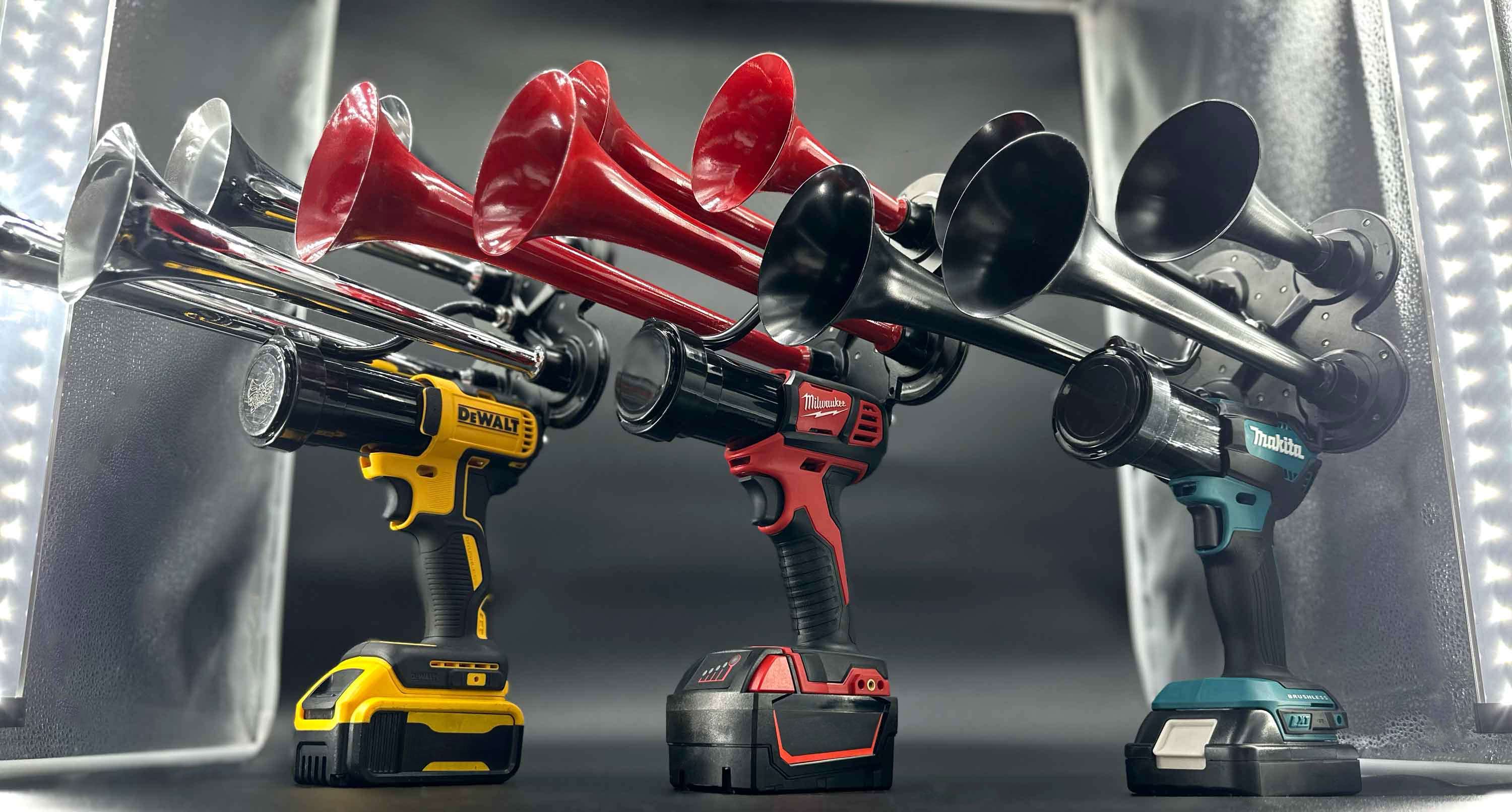 The Loudest Horn Guns with 4 Trumpets and Remote Control – Horngun