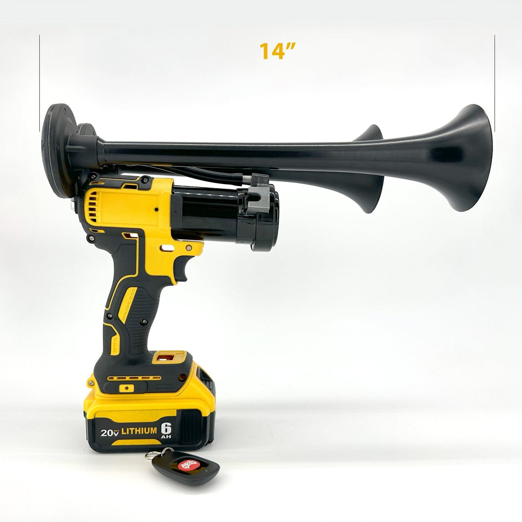Horngun - Portable Drill Train Horn Gun with Remote Control