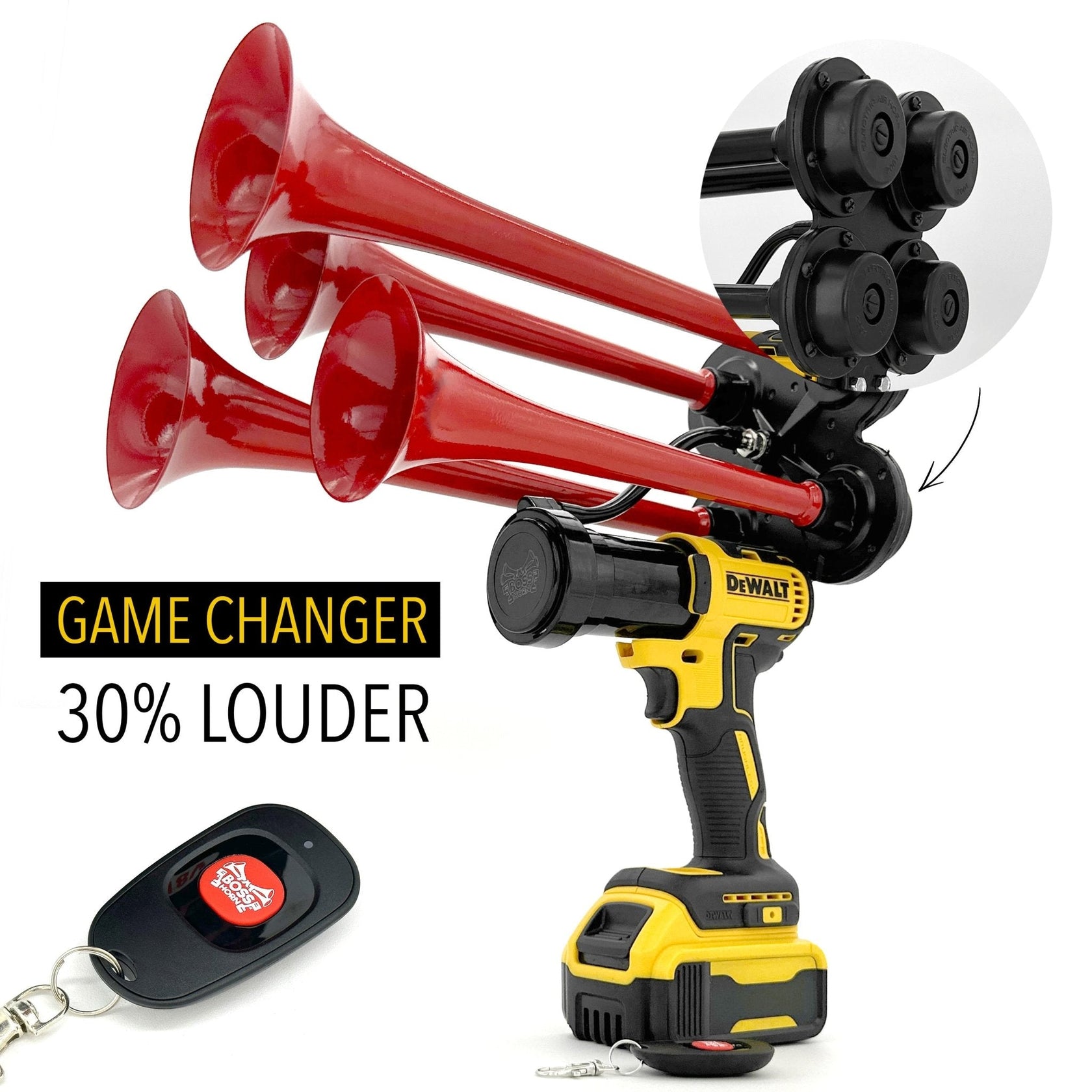 Premium DeWalt Train Horn Gun with Remote – Horngun