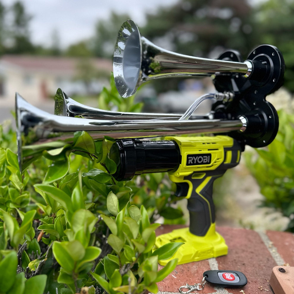 Powerful Ryobi Impact Train Horn Gun with Remote Control – Horngun